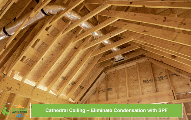 Cathedral Ceiling - Eliminate Condensation With SPF | Eco Spray Insulation